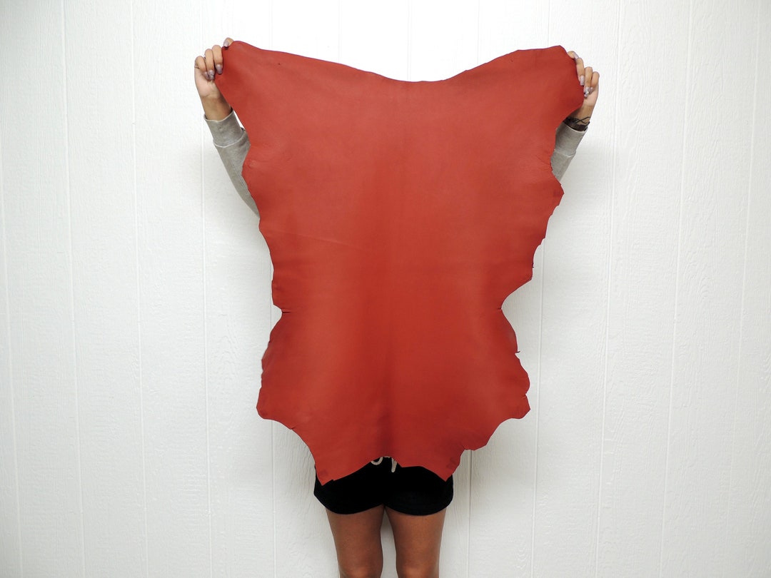 OXBLOOD RED Buckskin Leather Hide for Native Craft Purses SCA Garb ...