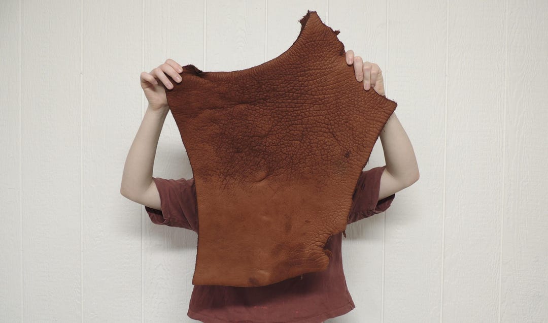 15-17 Oz. Buffalo Bison Leather Hide for Native American SCA Crafts ...