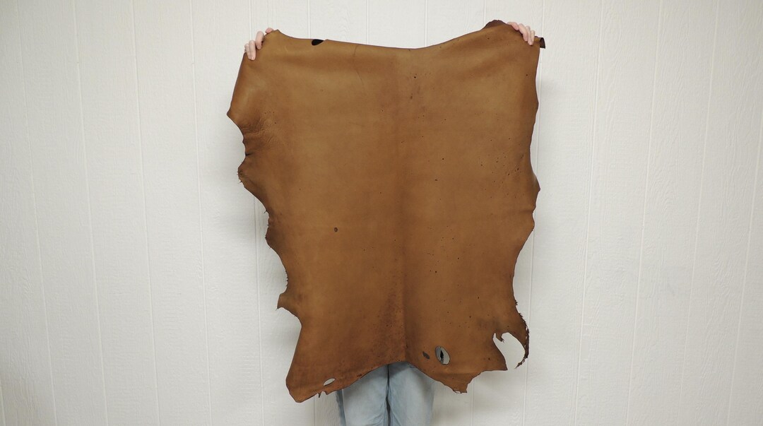 3-4oz SADDLE Deerskin Leather Hide for Native American Crafts Buckskins ...