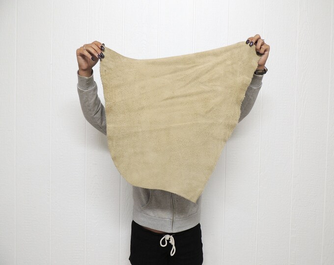 4-6 Oz. SMOKE Buffalo Bison Suede Leather Hide for Native American SCA ...