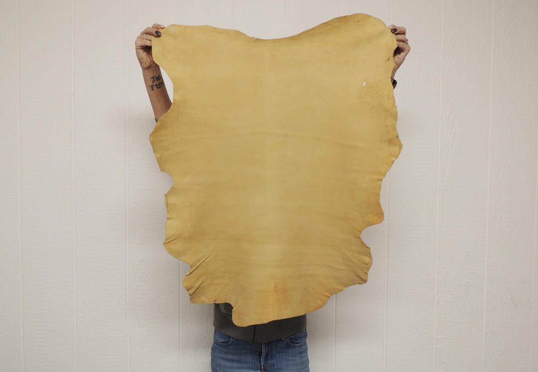 SMOKE Buckskin Leather Hide for Native American Crafts Pipe Bag Flute ...