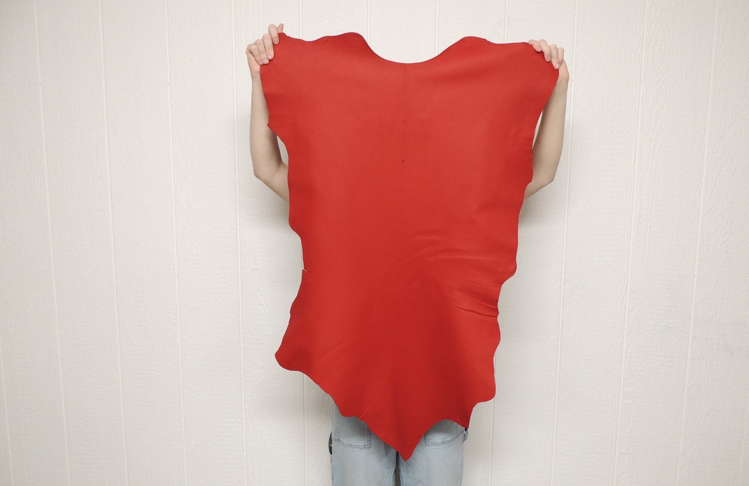 RED BUCKSKIN Leather Hide for Native American SASS Western Crafts ...