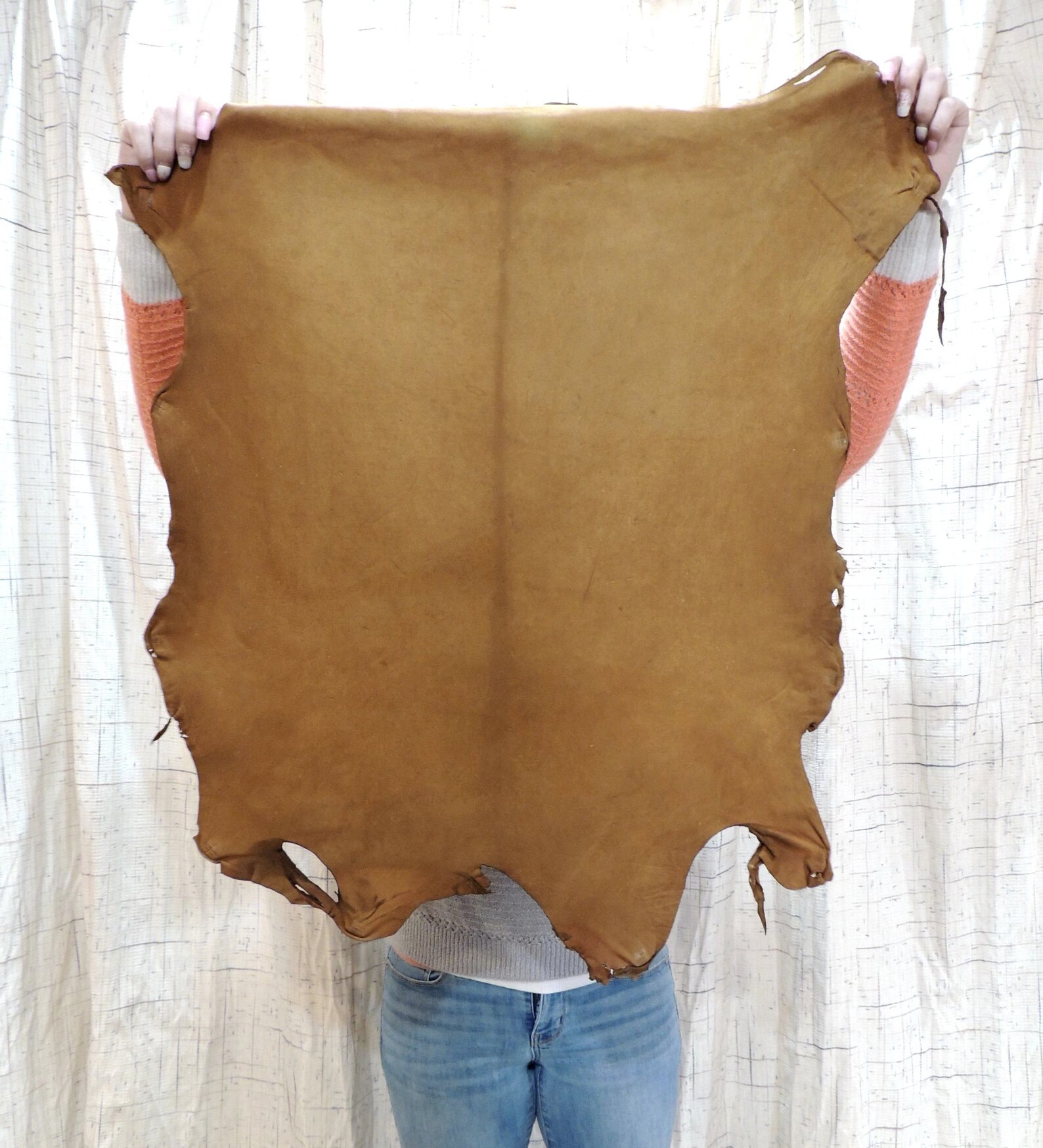 SADDLE Buckskin Leather Hide for Native American Crafts Pipe - Etsy