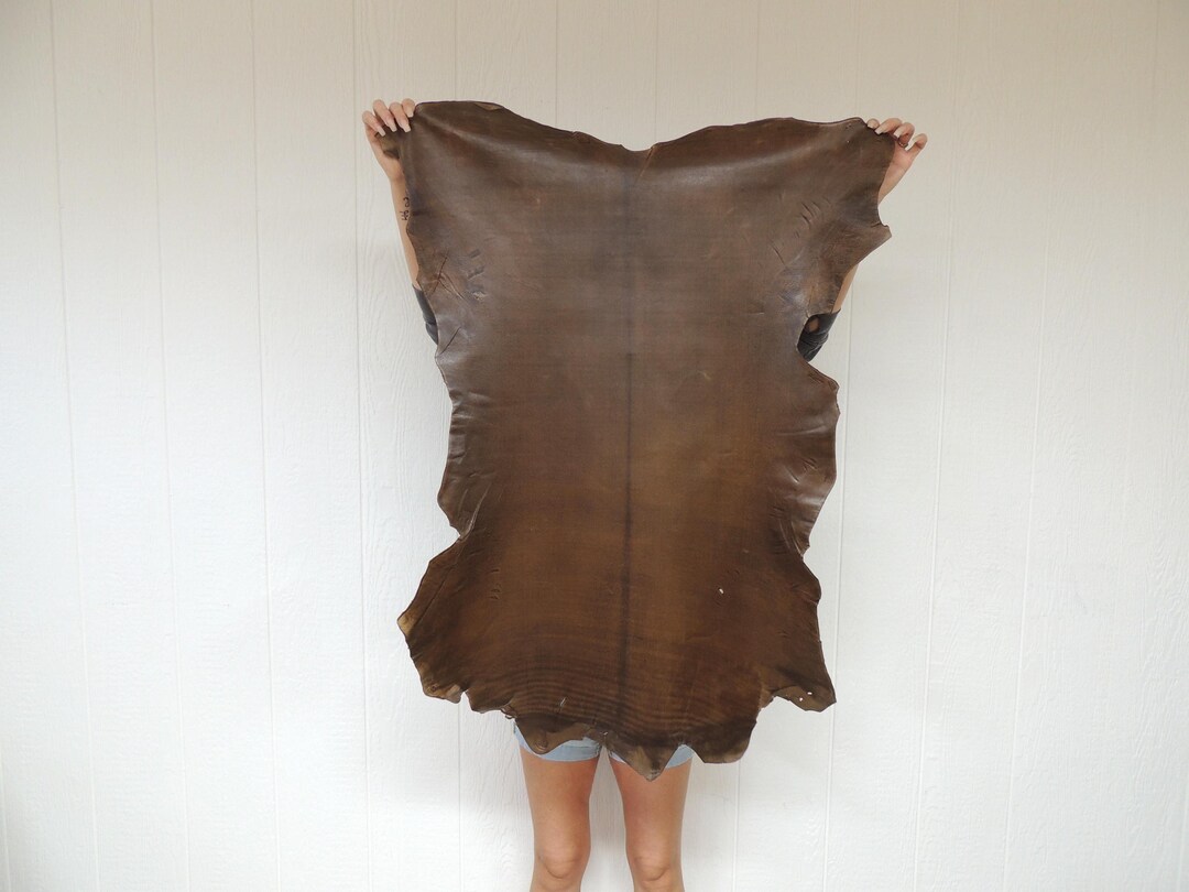 OLD WEST Buckskin Leather Hide for Clothing Book Binding Journal Bible ...