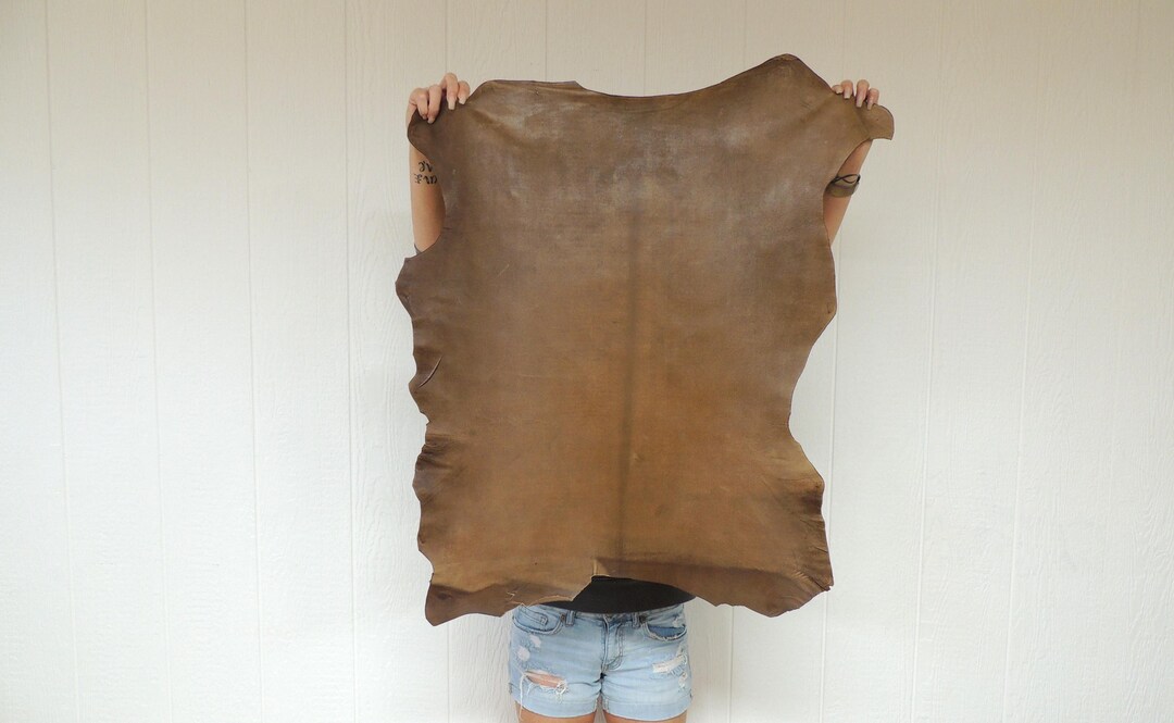 OLD WEST Buckskin Leather Hide for Clothing Book Binding Journal Bible ...