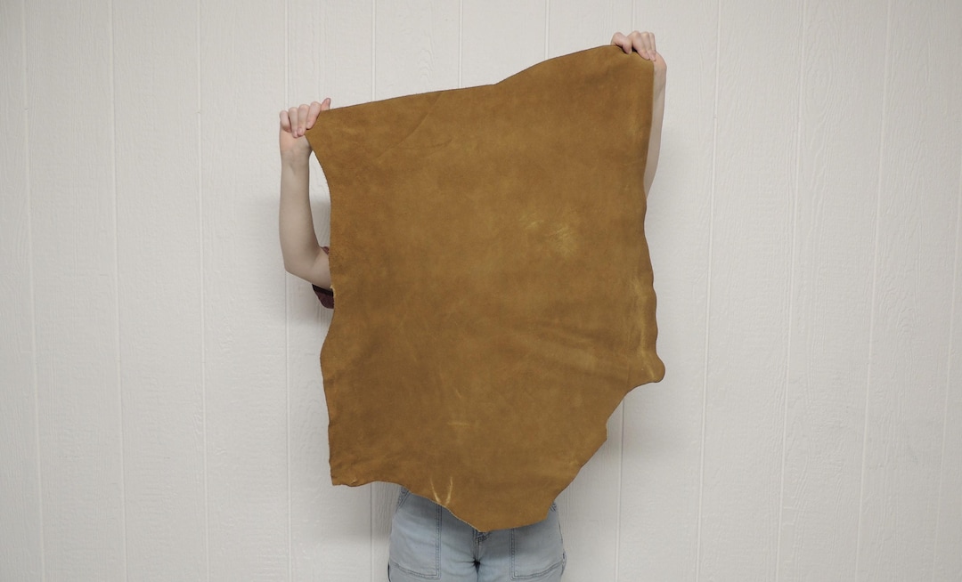 4-6 Oz. SADDLE Buffalo Bison Leather Hide for Native American SCA ...
