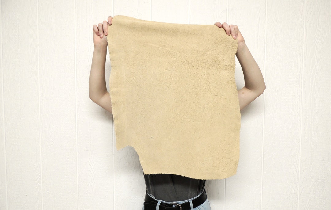 2-4 Oz. BRAINTAN Buffalo Bison Suede Leather Hide for Native American ...