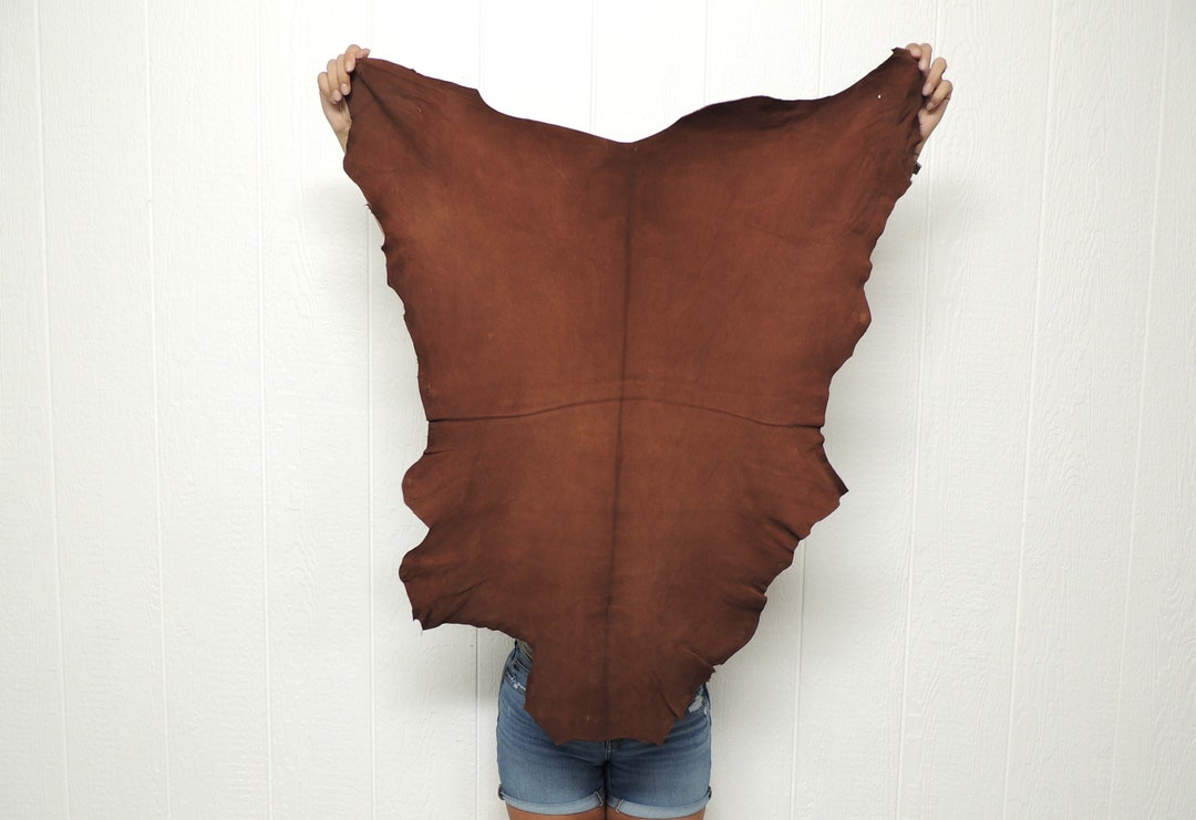 WHISKEY Buckskin Leather Hide for Native American Crafts Pipe Bag Flute ...