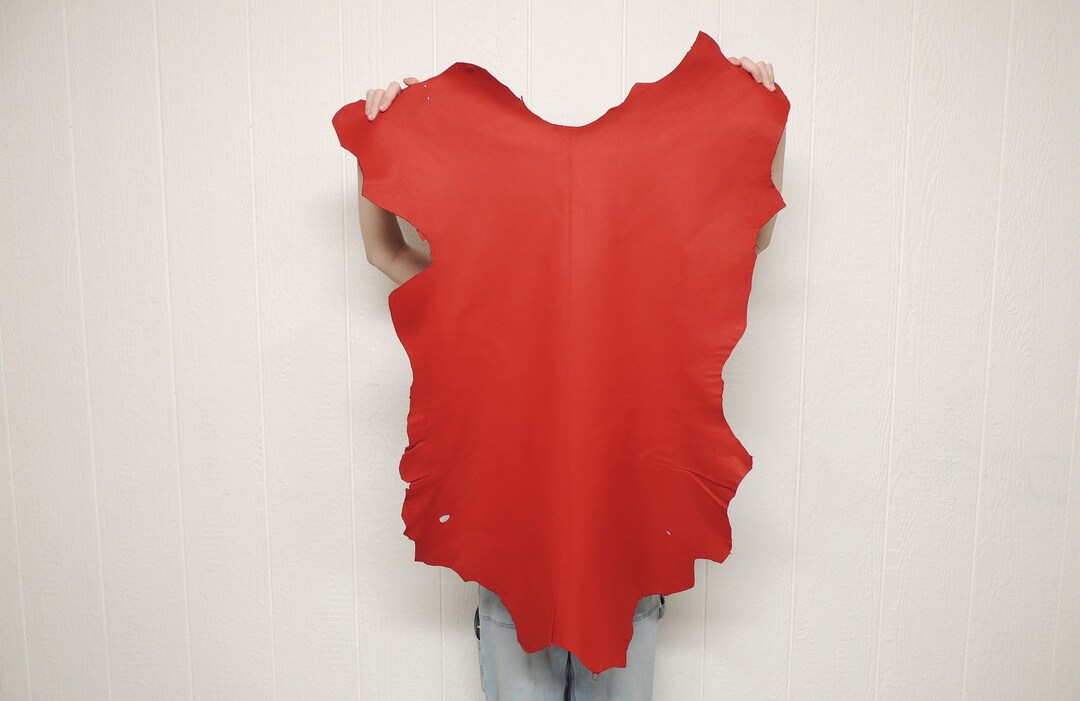 RED BUCKSKIN Leather Hide for Native American SASS Western Crafts ...