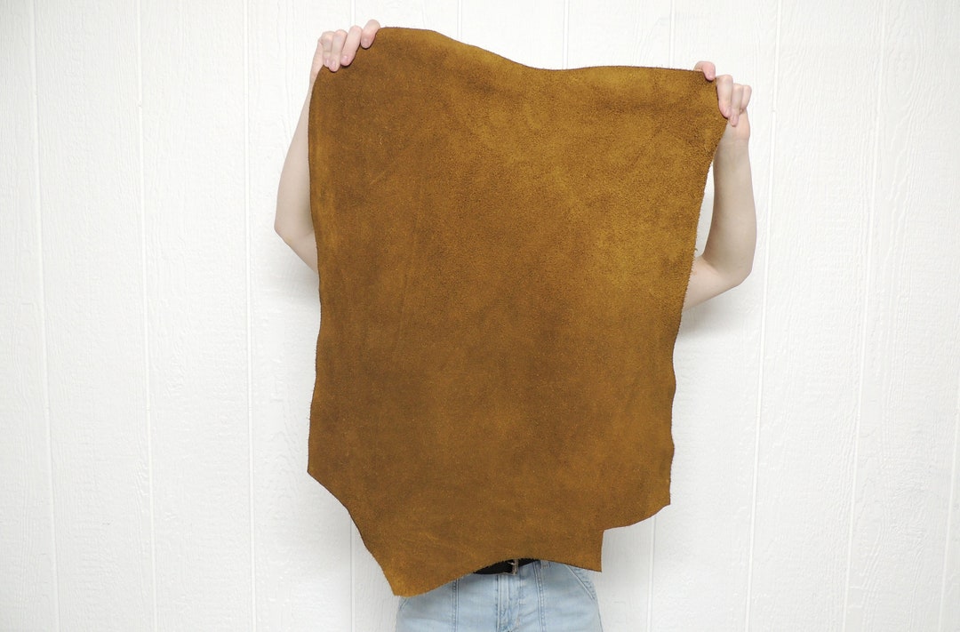 4-5 Oz. TOBACCO Buffalo Bison Leather Hide for Native American SCA ...