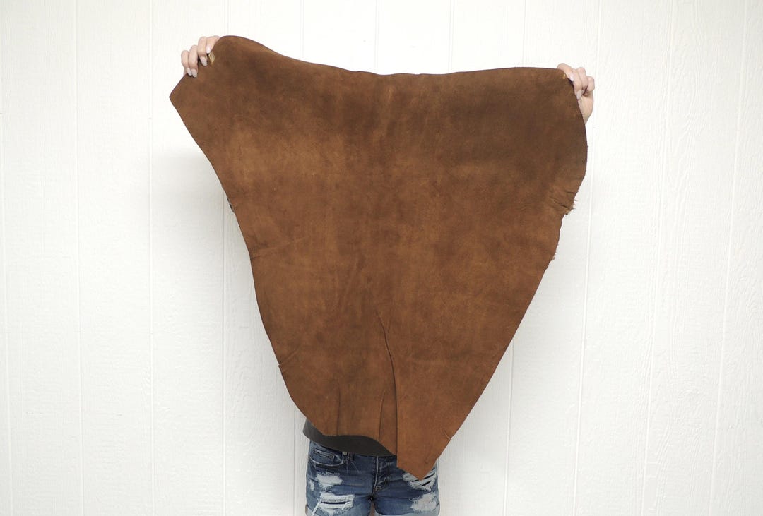 3-4 Oz. SADDLE Buffalo Bison Leather Hide for Native American SCA ...