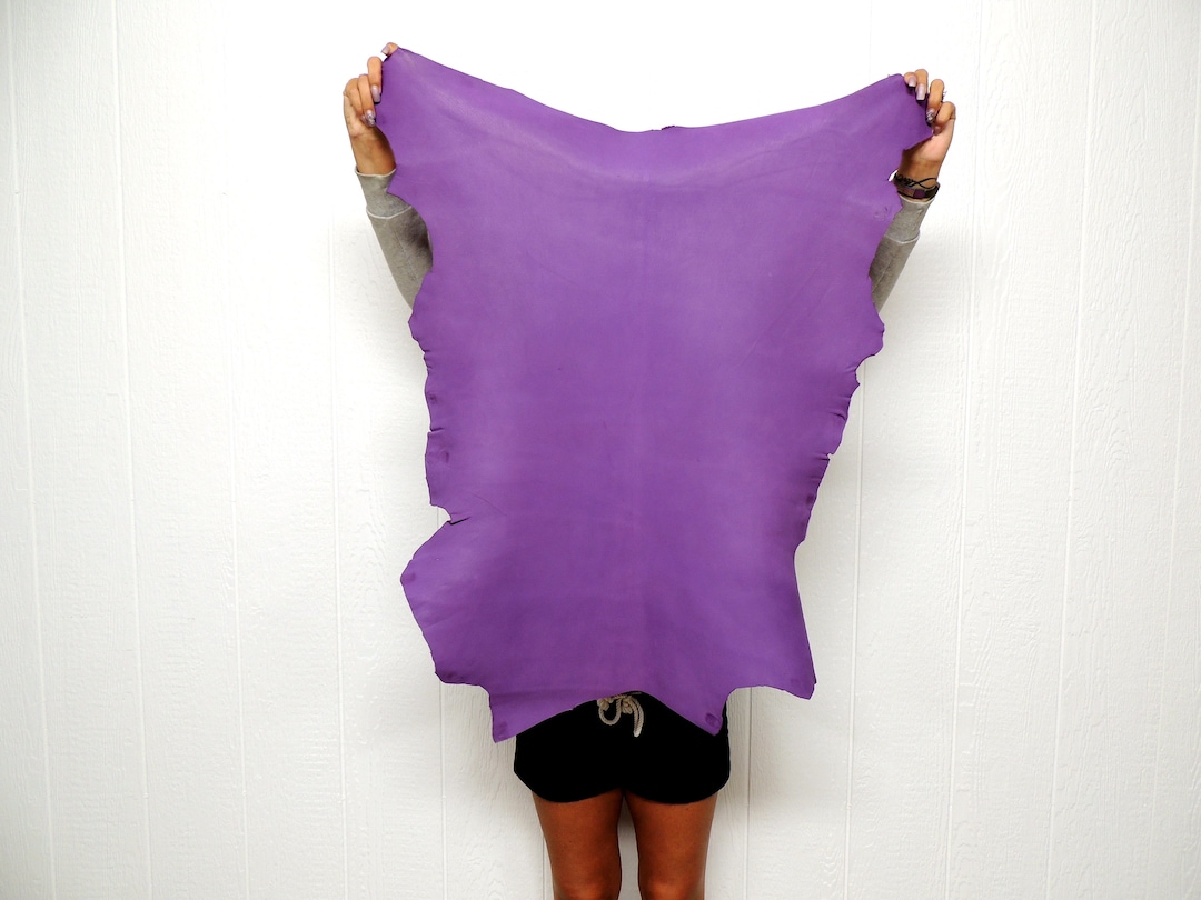 PURPLE Buckskin Leather Hide for Native Crafts Purses SCA LARP Garb ...