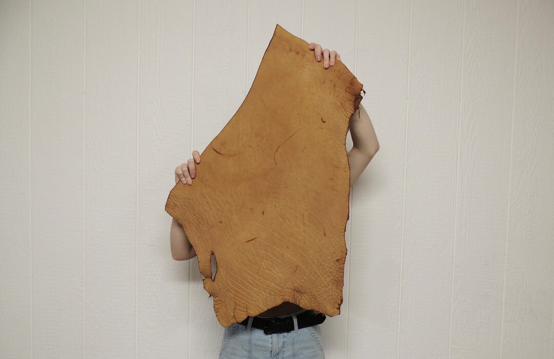 12-14 Oz. Buffalo Bison Leather Hide for Native American SCA Crafts ...