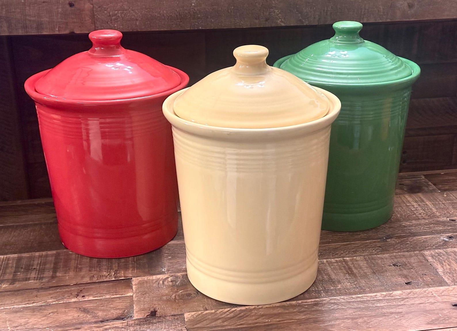 Fiesta Canister Sets and Singles Evergreen Paprika Turquoise Tangerine ...