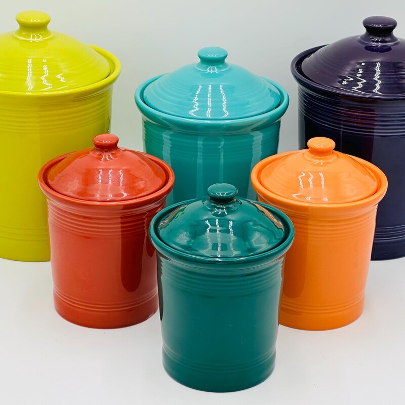 Orange Canister Set - Etsy