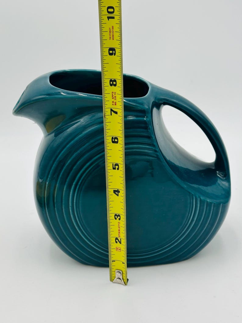 Fiesta 64 Oz Large Disk Pitcher Retired Current Colors Turquoise ...