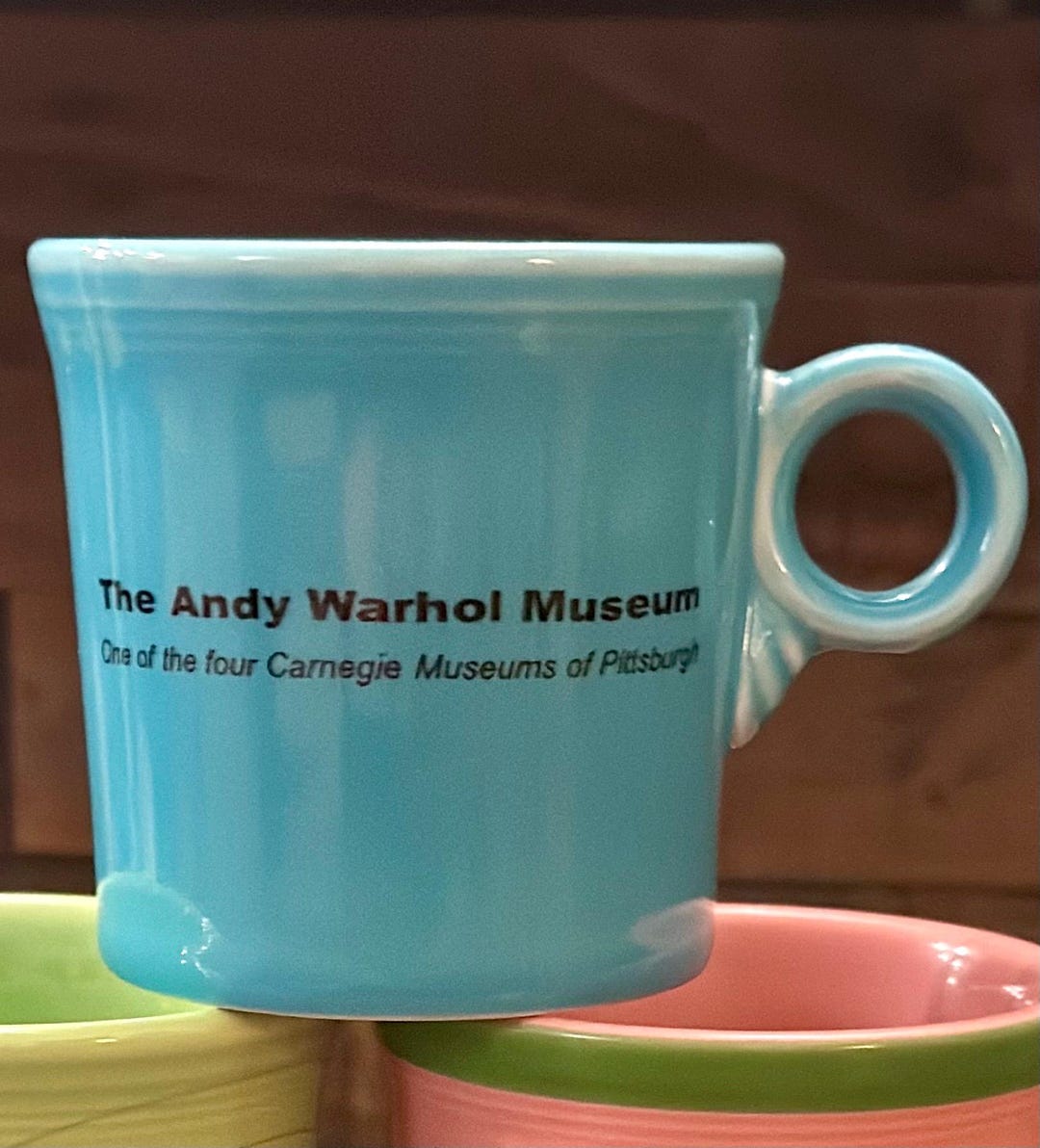 Fiesta Andy Warhol Museum Turquoise Ring Handle Coffee Mug Cup ...