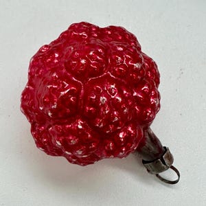 Vintage Glass Berry Ornaments Inga Glas Radko Fruit Grapes Silvered ...