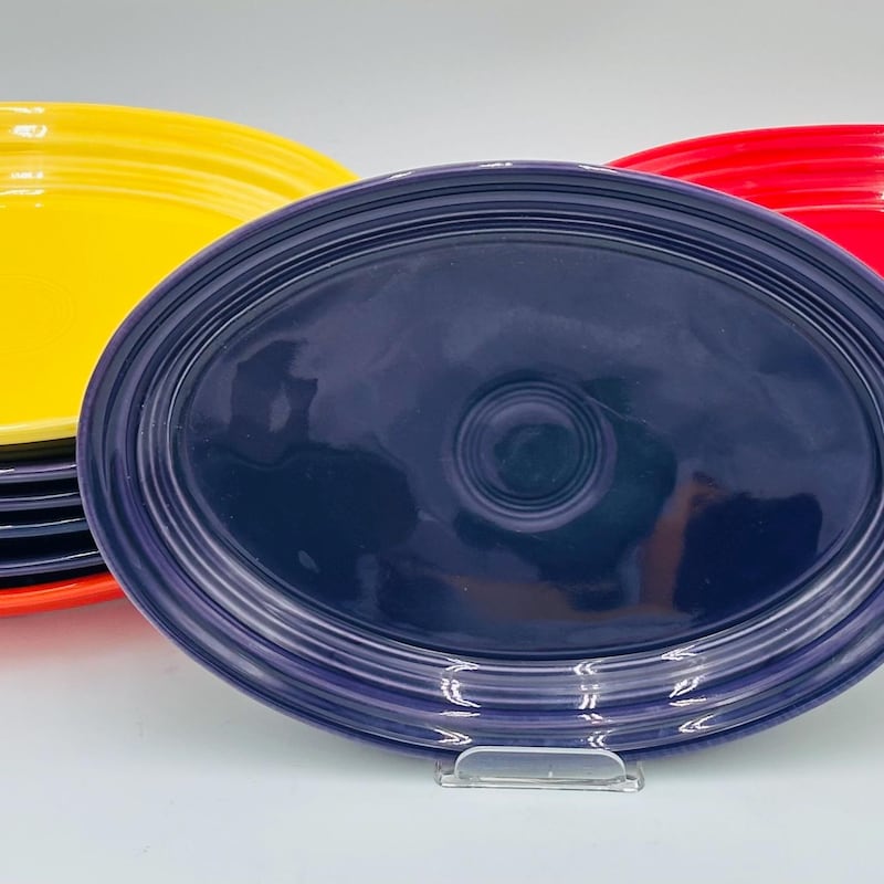 Vintage Oval Small Plate - Etsy