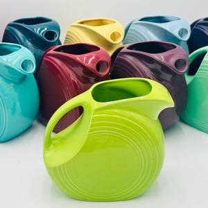 Fiesta 64 Oz Large Disk Pitcher Retired Current Colors Turquoise ...