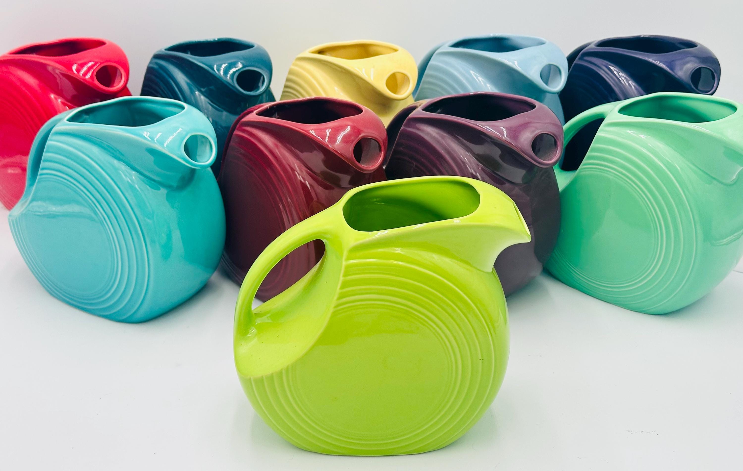 Fiesta 64 Oz Large Disk Pitcher Retired Current Colors Turquoise ...