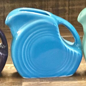 Fiesta Mini Pitcher 4oz Creamer Retired Current Peacock Seamist Plum ...