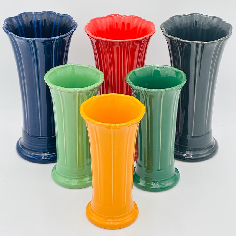 Fluted Vase - Etsy