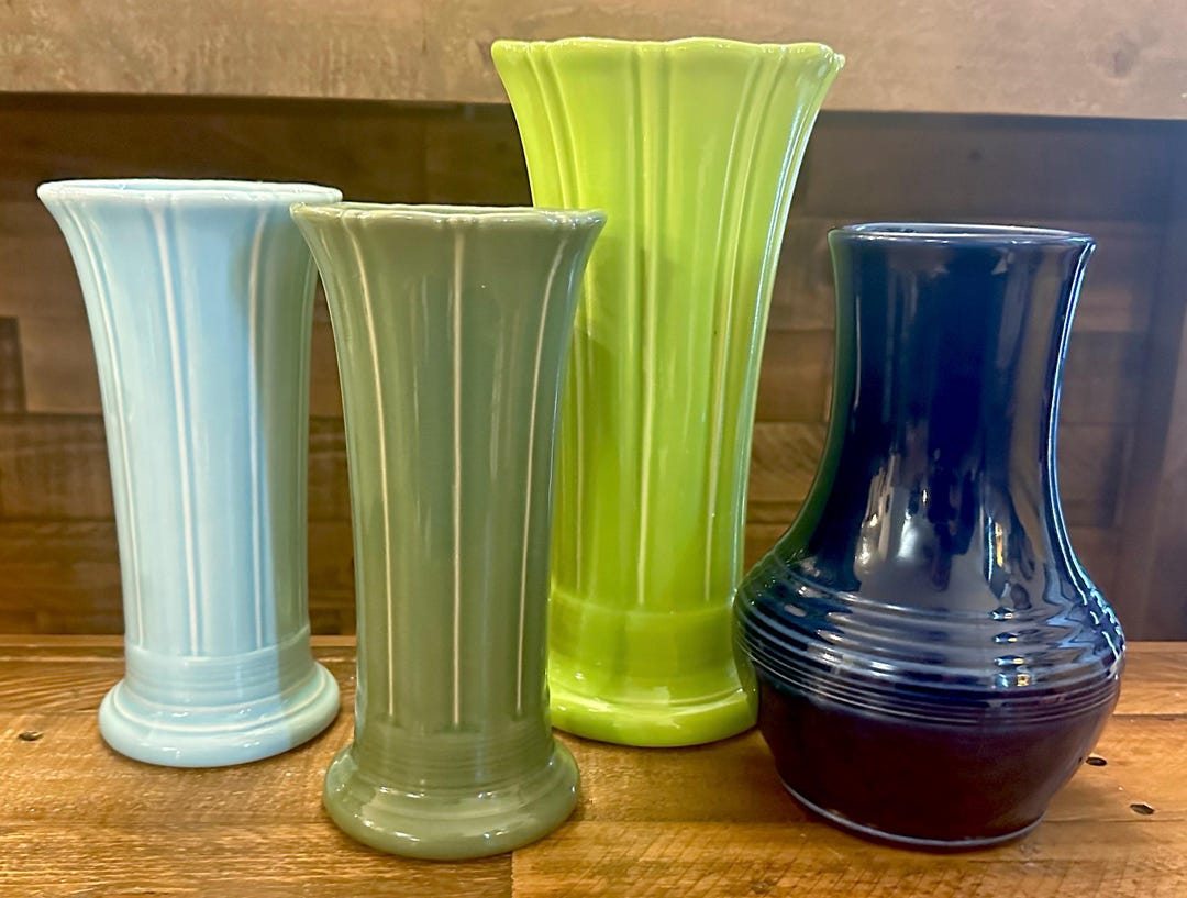 Fiesta Vases Large Flared / Small Flared / Royalty Fiestaware Homer ...