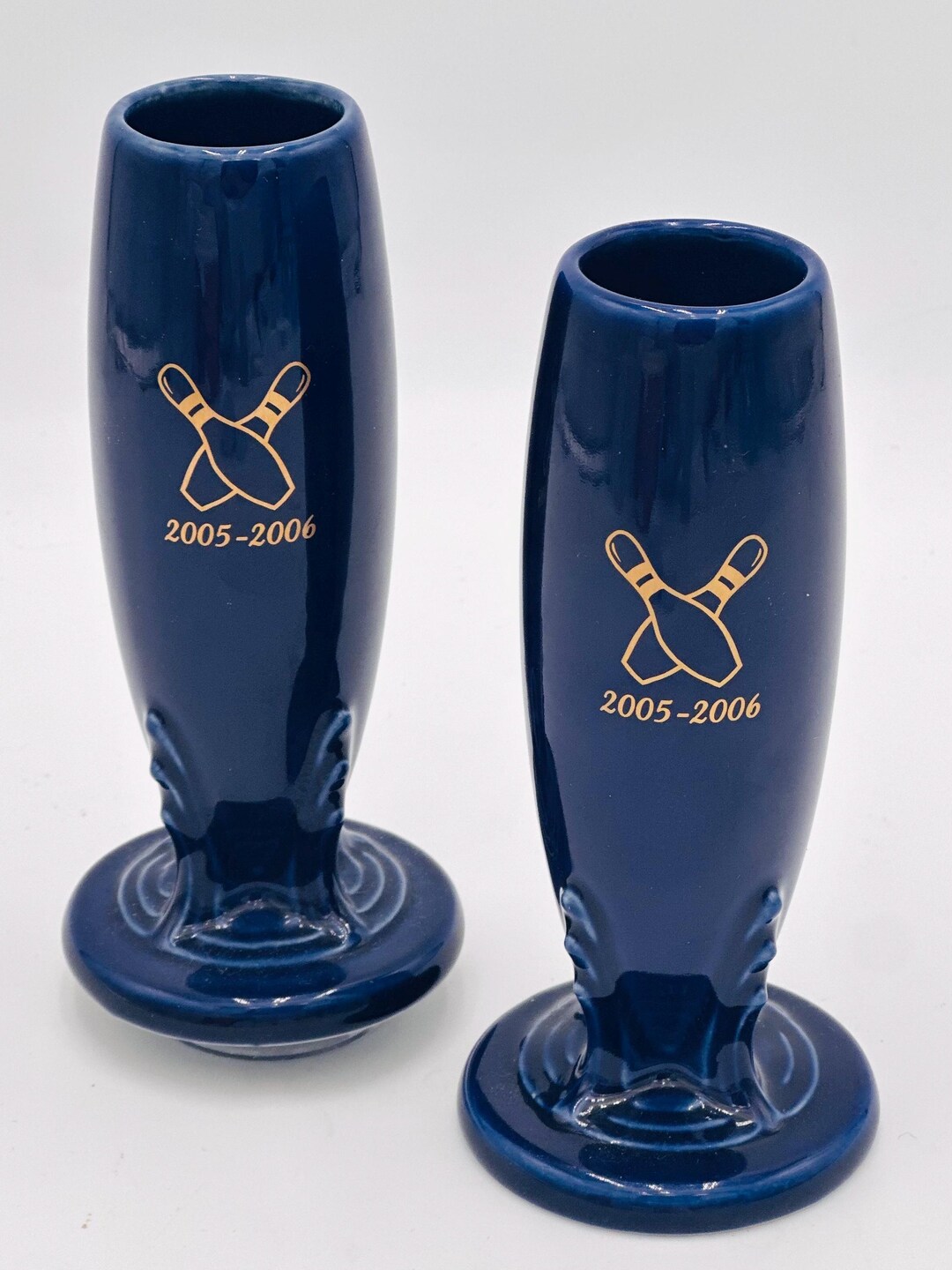 Fiesta Decal Bud Vases Custom Bowling Trophy Prize Cobalt - Etsy