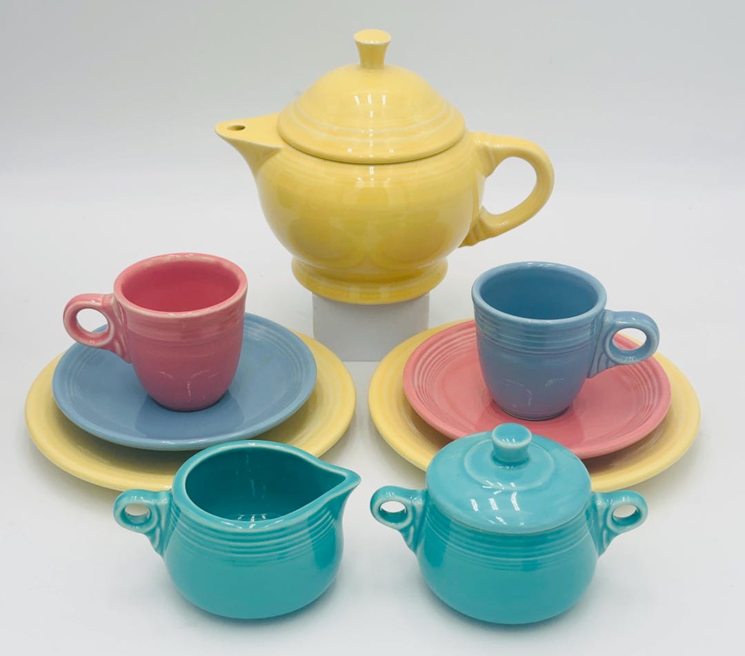 My First Fiesta Tea Set Complete and Replacement Parts Child Kid Play ...