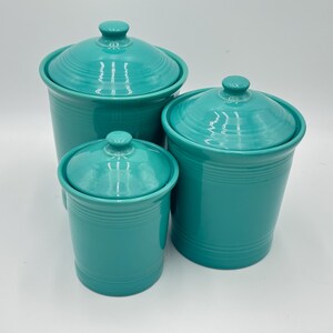 Fiesta Canister Sets and Singles Evergreen Paprika Turquoise Tangerine ...