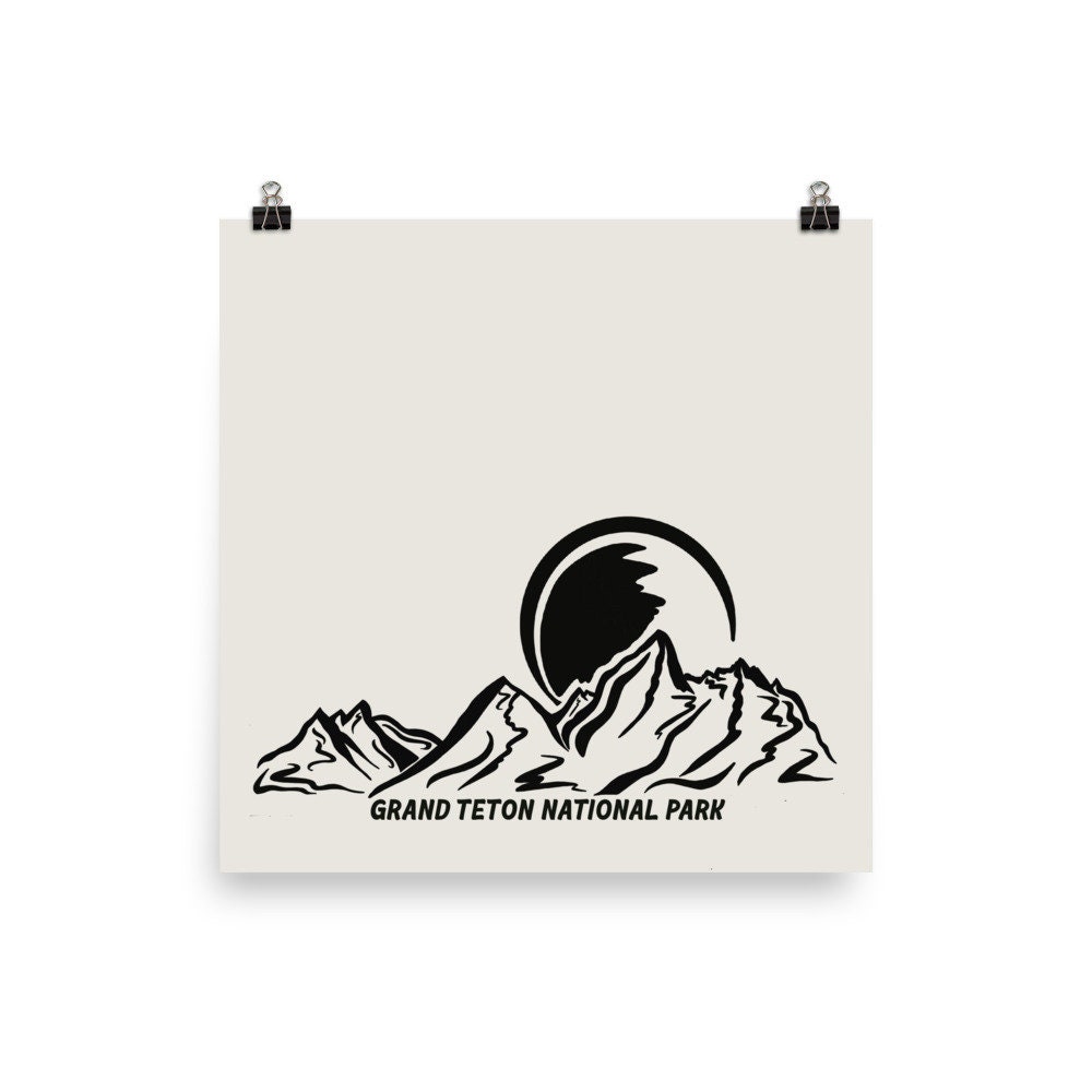Grand Teton National Park Poster. - Etsy