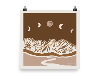 Wind River Range Wyoming Poster - Etsy