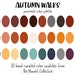 Autumn Walks Procreate Color Palette: 30 Earthy Colors (digital ...