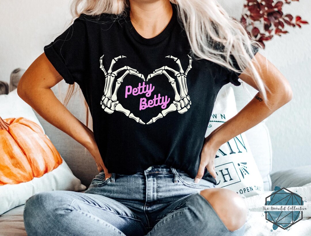 Petty Betty Skeleton Heart PNG: Snarky Spooky Design (digital Download ...