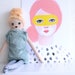 Girl With Mask - A4 Print of Original Painting - Face Wall Art ...