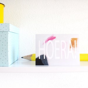 Birthday Card Stationary - Dutch Hoera - Celebration Congrats ...