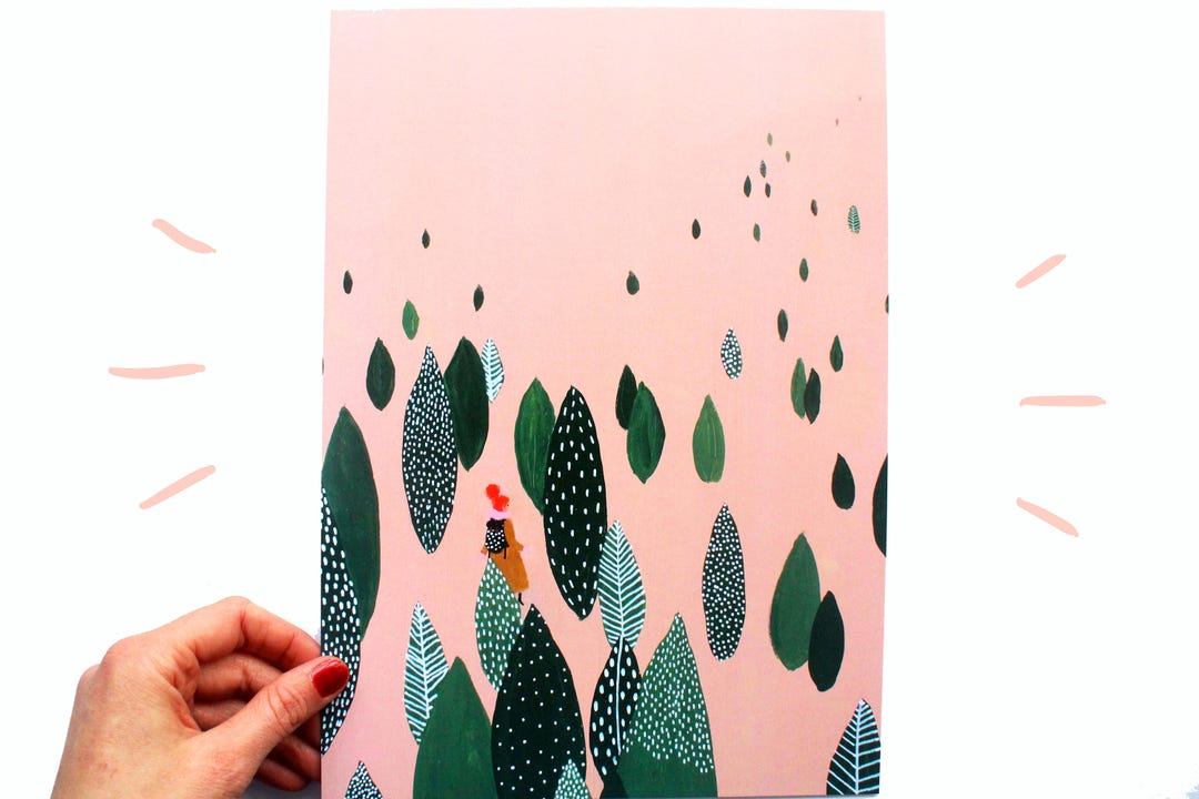 Print of Original Painting - Adventure Time Wall Art Decoration Print ...