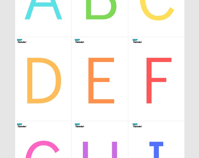 Alphabet Card - Etsy