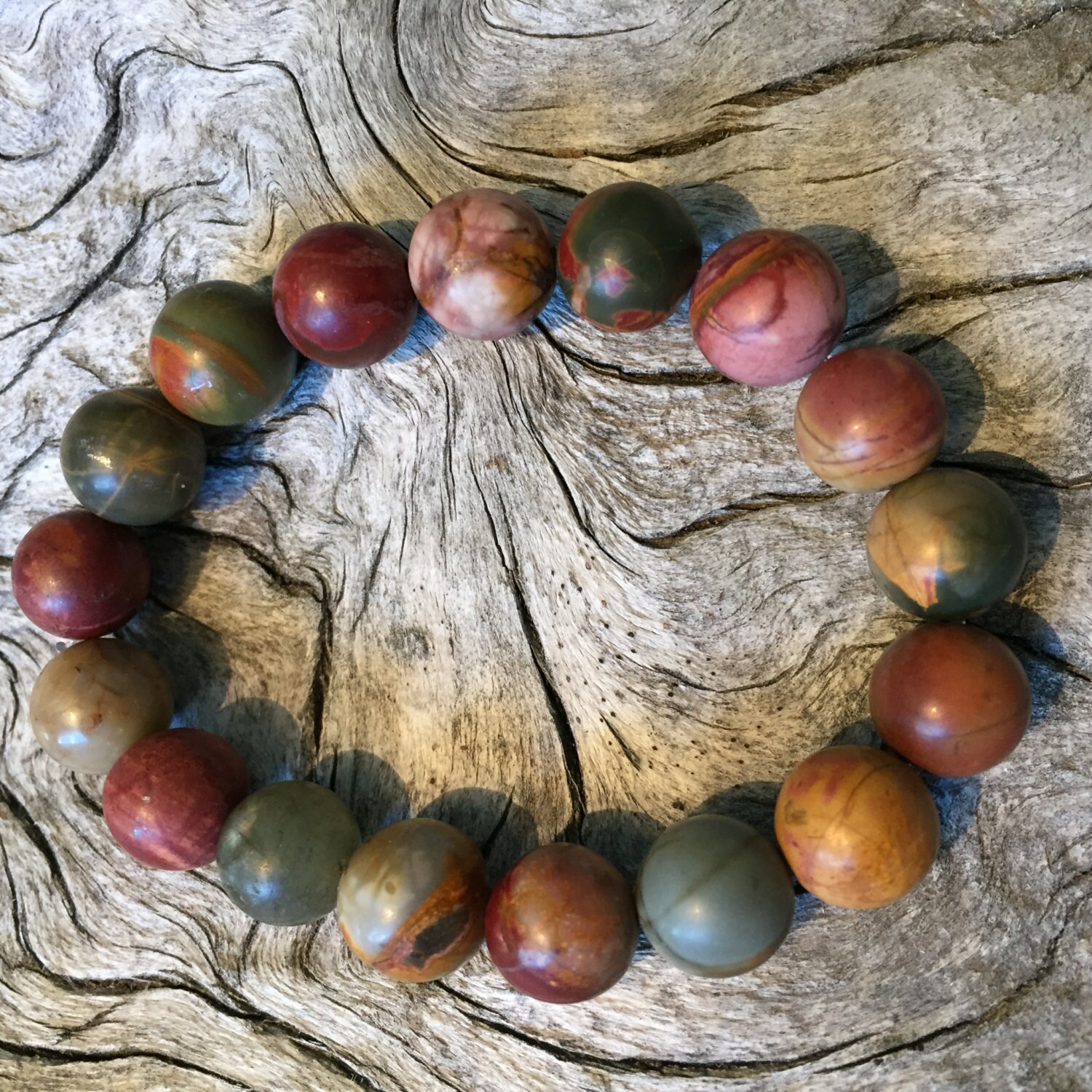 Picasso Stone Gemstone Bracelet. Creativity, Stability, Calming - Etsy
