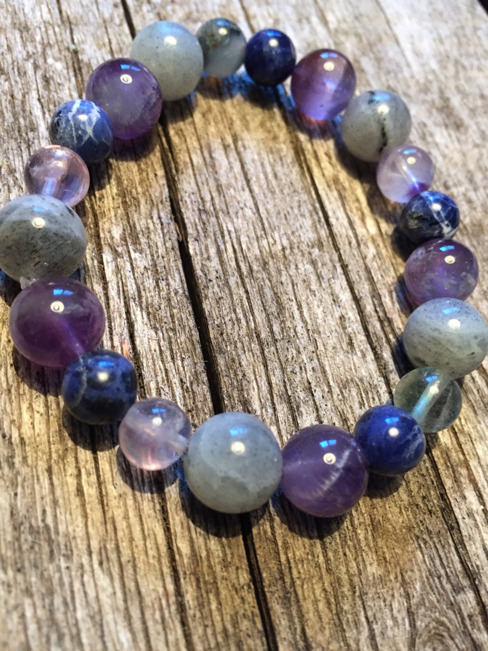 Insomnia Healing Gemstone Bracelet - Promotes Restful Sleep. A ...