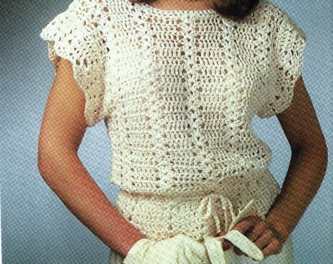 Crochet Easy Lightweight Top Pattern Crochet Pattern PDF - Etsy