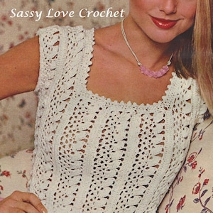 Crochet Farrell Fawcett Top PATTERN Women's Summer - Etsy