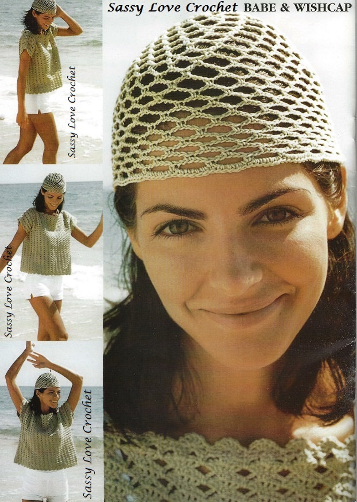 Crochet U.K. Top & Mesh Hat PATTERN Digital Download U.K. - Etsy