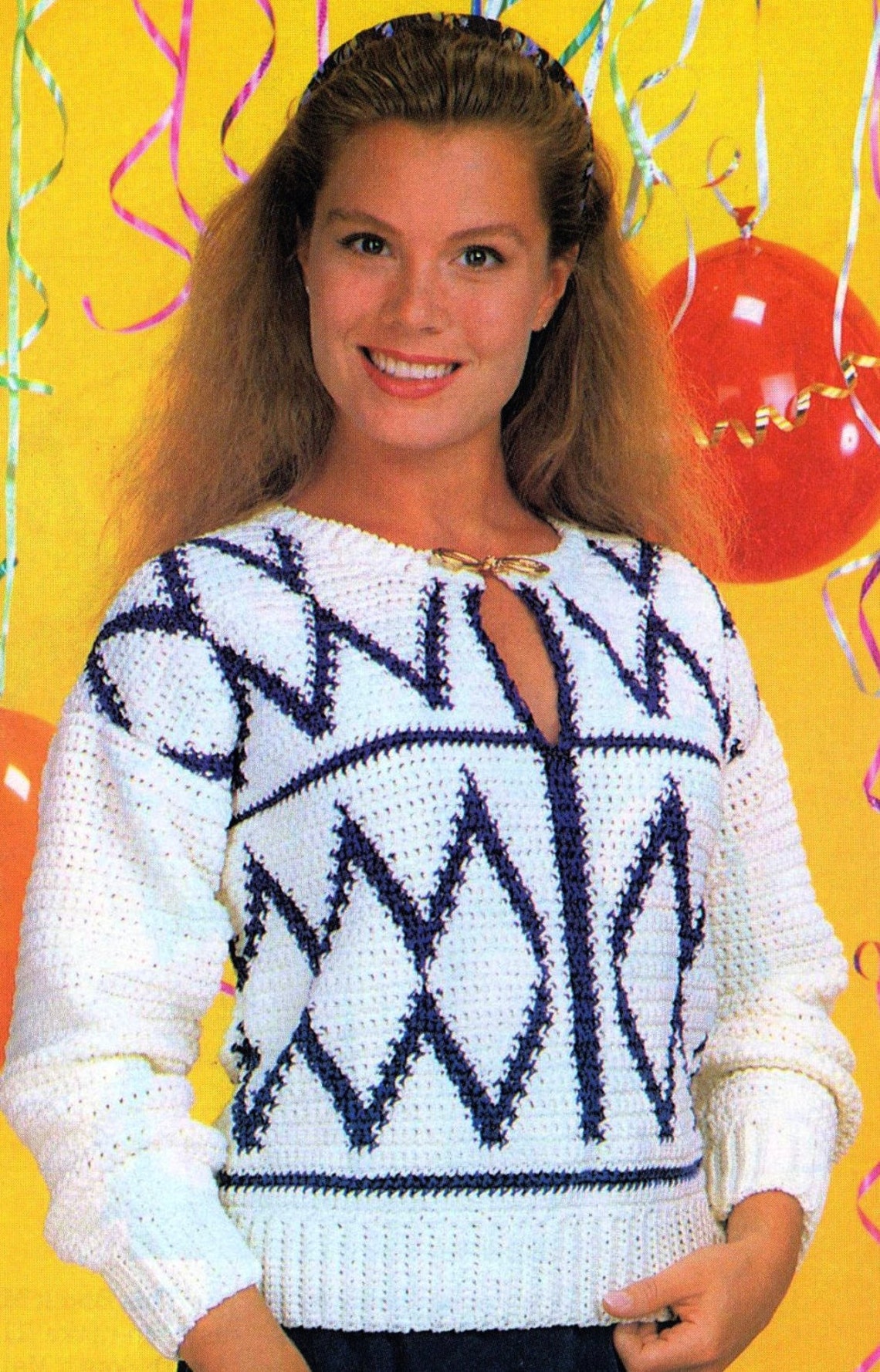 Crochet Diamond Pullover Sweater Pattern - PDF Download - Etsy