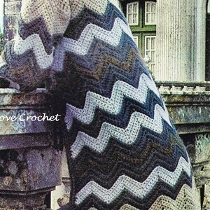 CROCHET Womens Sweater Chevron Ripple Coat Jacket PATTERN Women's ...