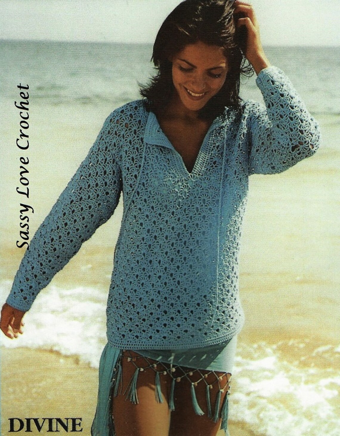 Crochet Tunic PATTERN, Ladies Womens Summer Tunic Crochet Top Beach ...