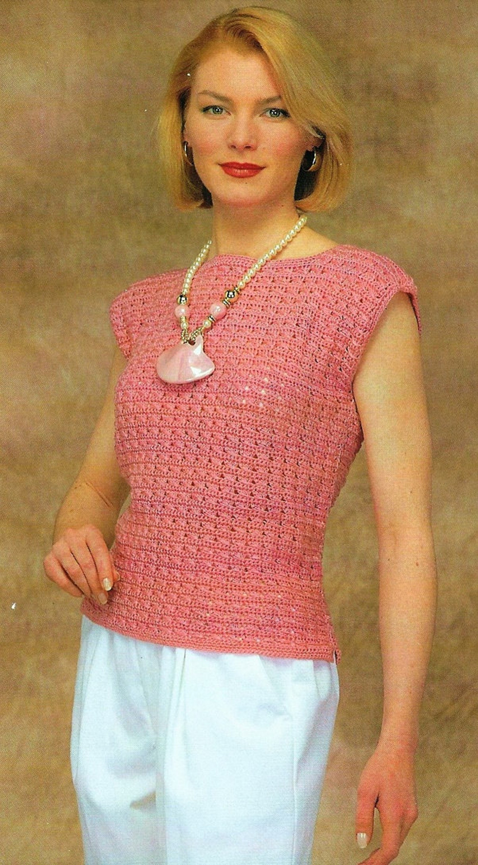 Crochet Shell Top Pattern, Womens Tops Crochet Pattern, Crochet Summer ...