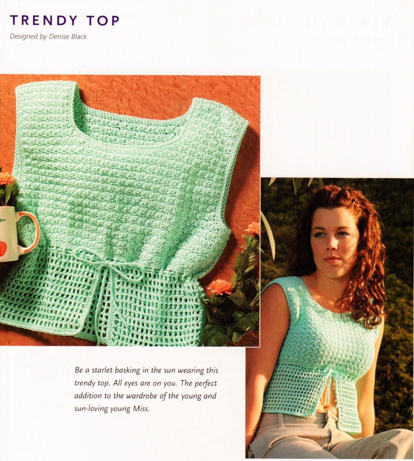 Crochet Crop Top Pattern, Summer Top Pattern - Cropped Top Pattern, PDF ...