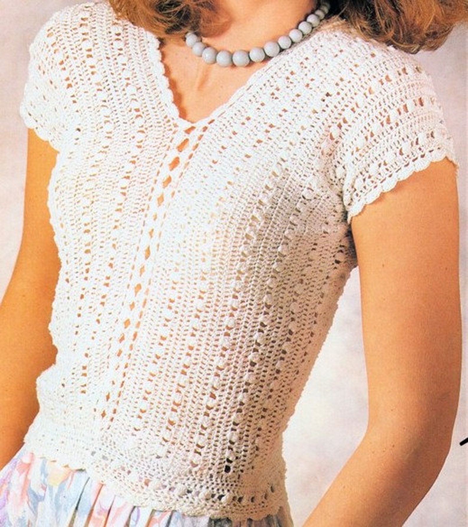 Crochet Top PATTERN Simplicity Shell Top Pattern Digital - Etsy